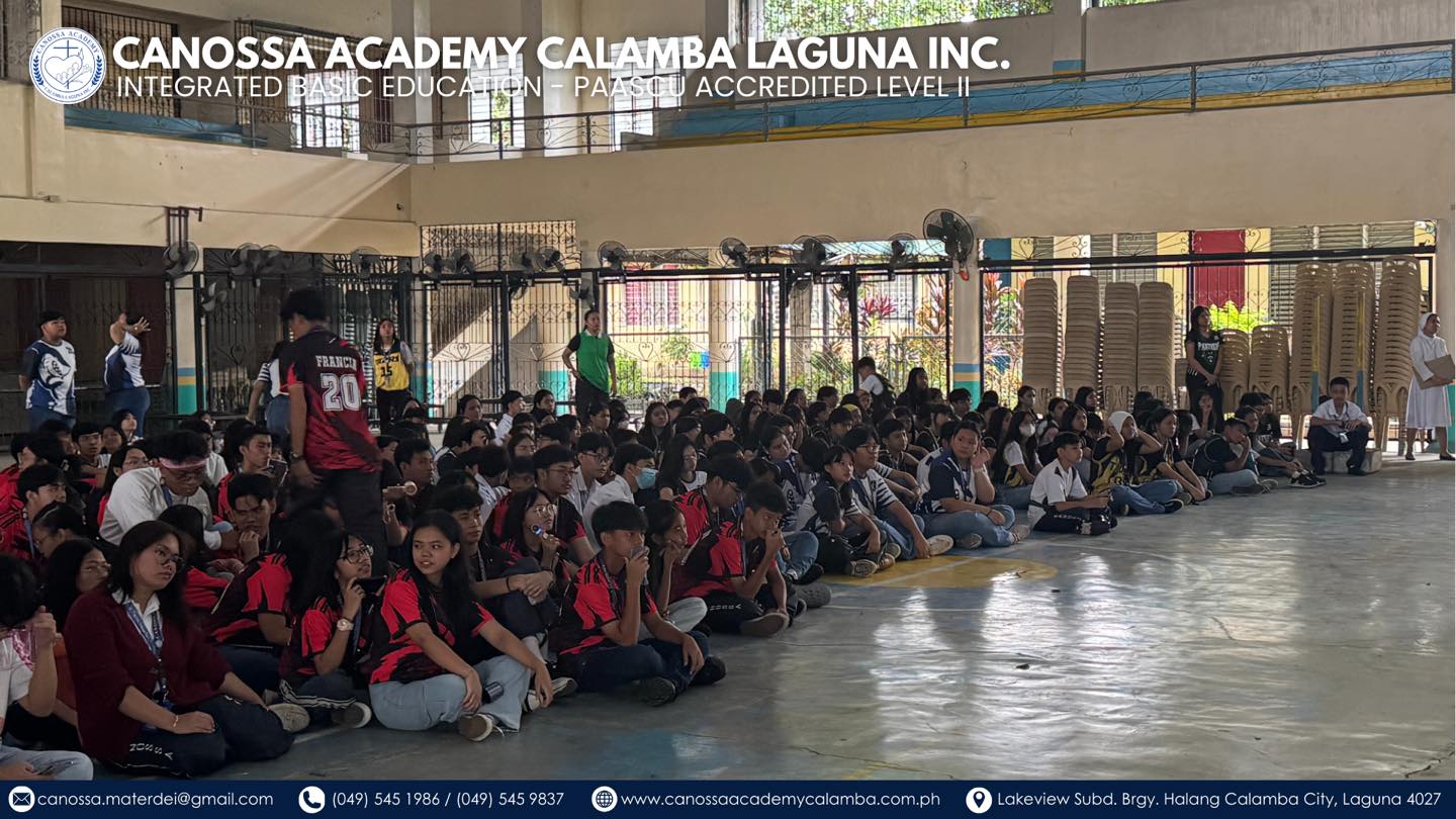 EARTHQUAKE DRILL AWARENESS ORIENTATION – Canossa Academy Calamba